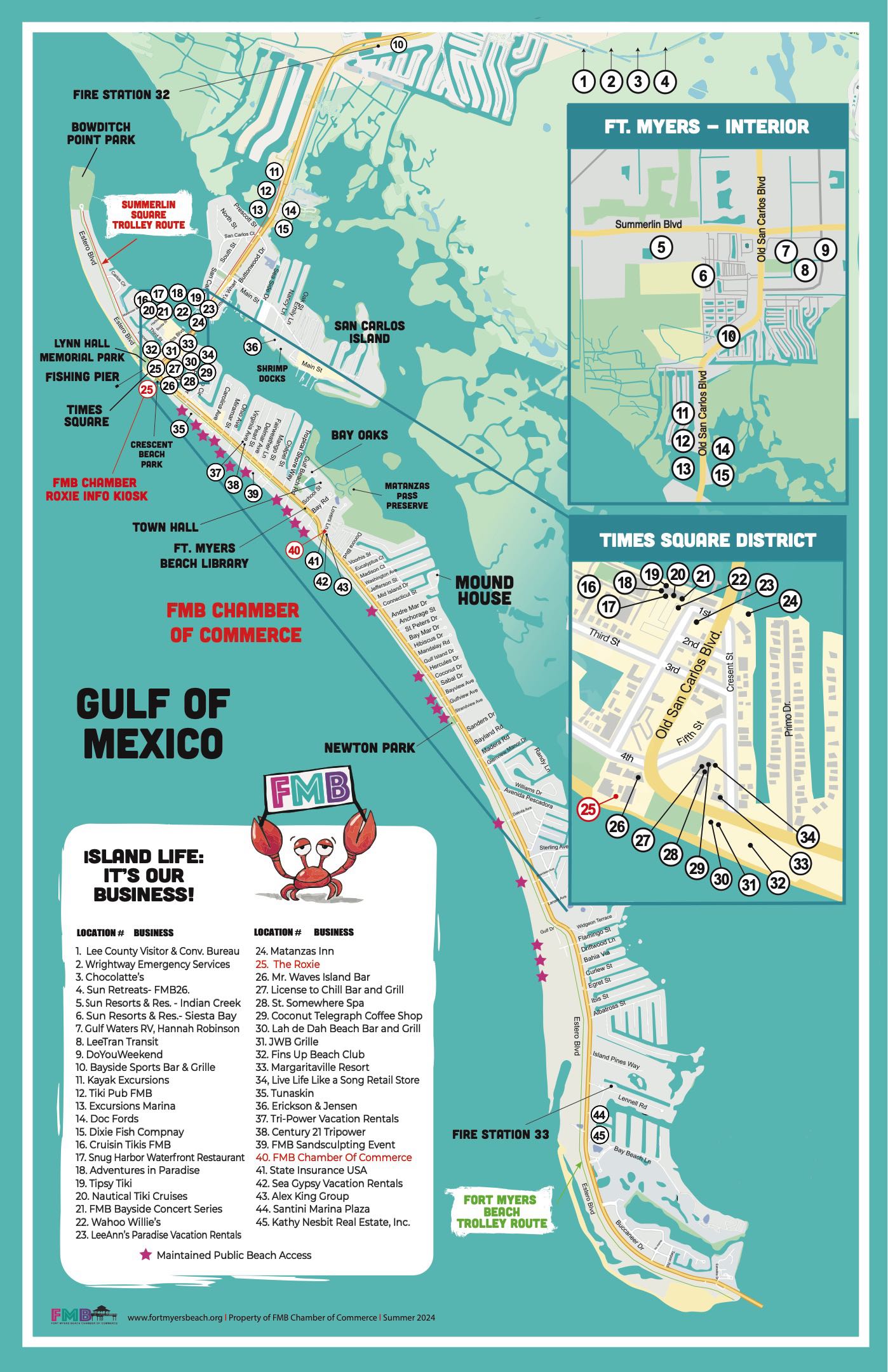 Fort Myers Beach Map - Fort Myers Beach Chamber