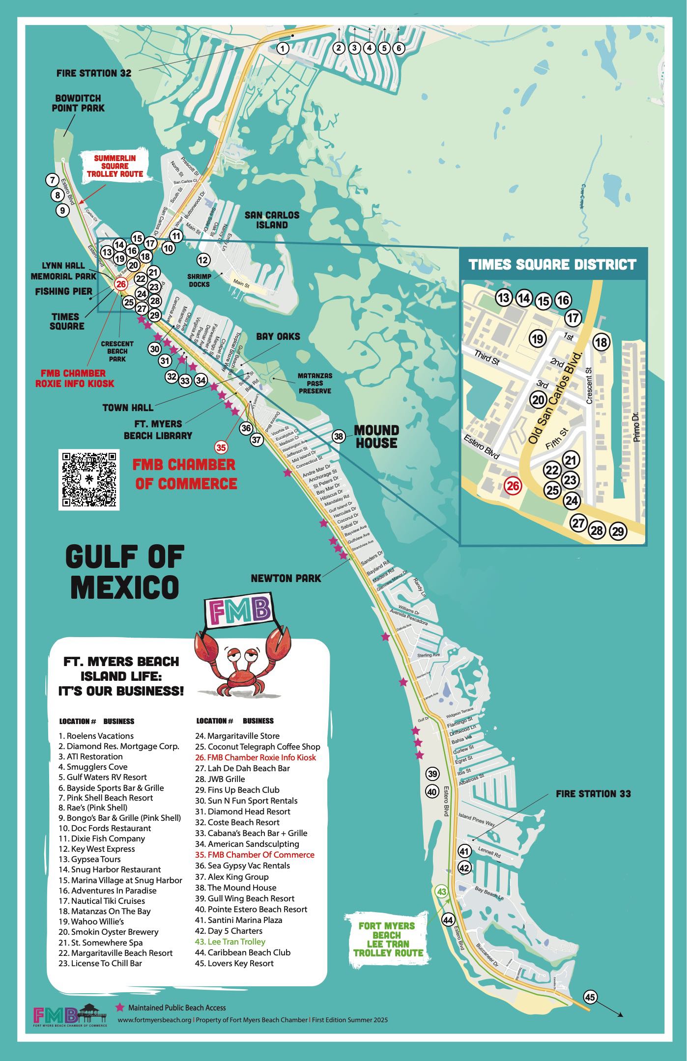 Fort Myers Beach Map - Fort Myers Beach Chamber